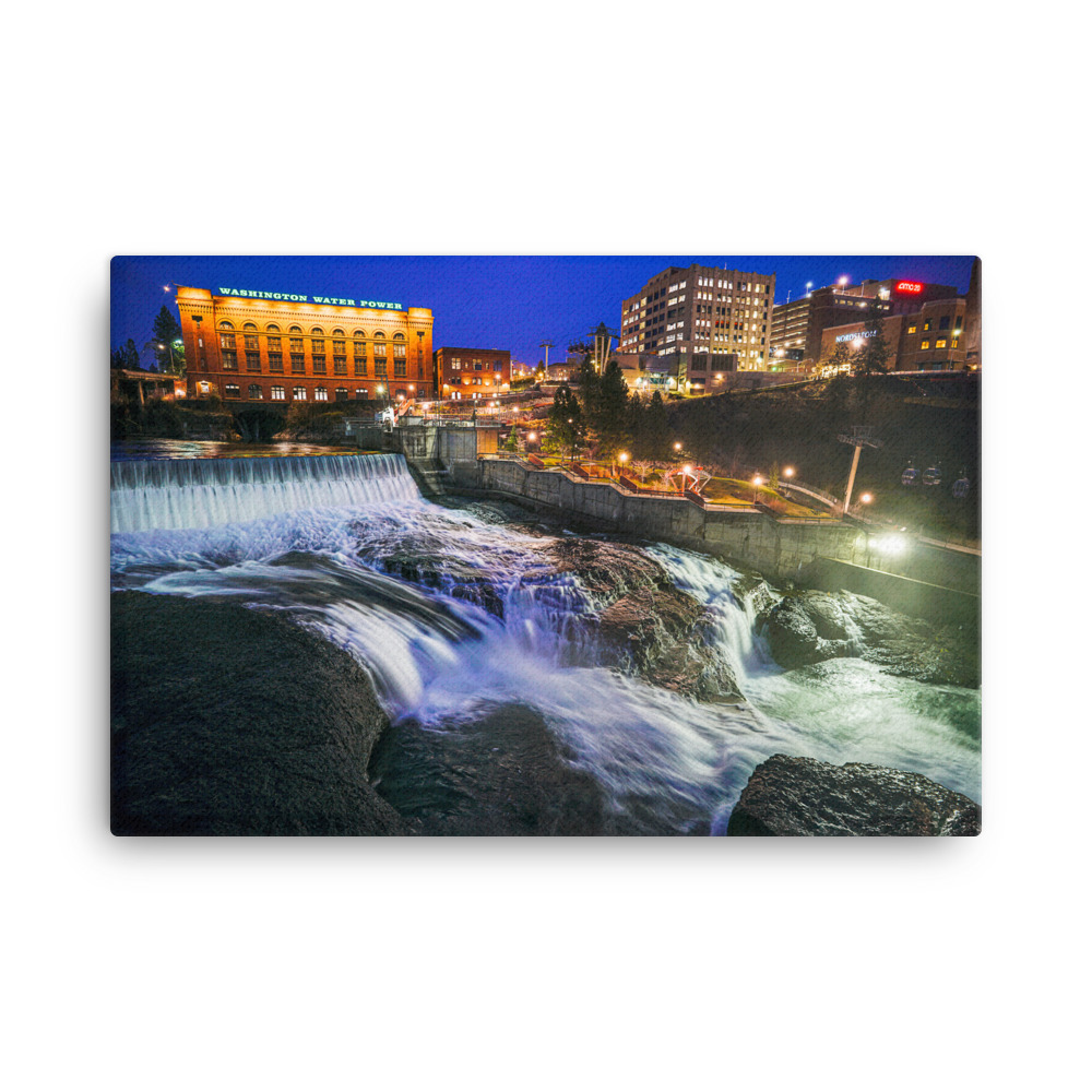 Lower Spokane Falls Canvas Print - Northwest Waterfalls