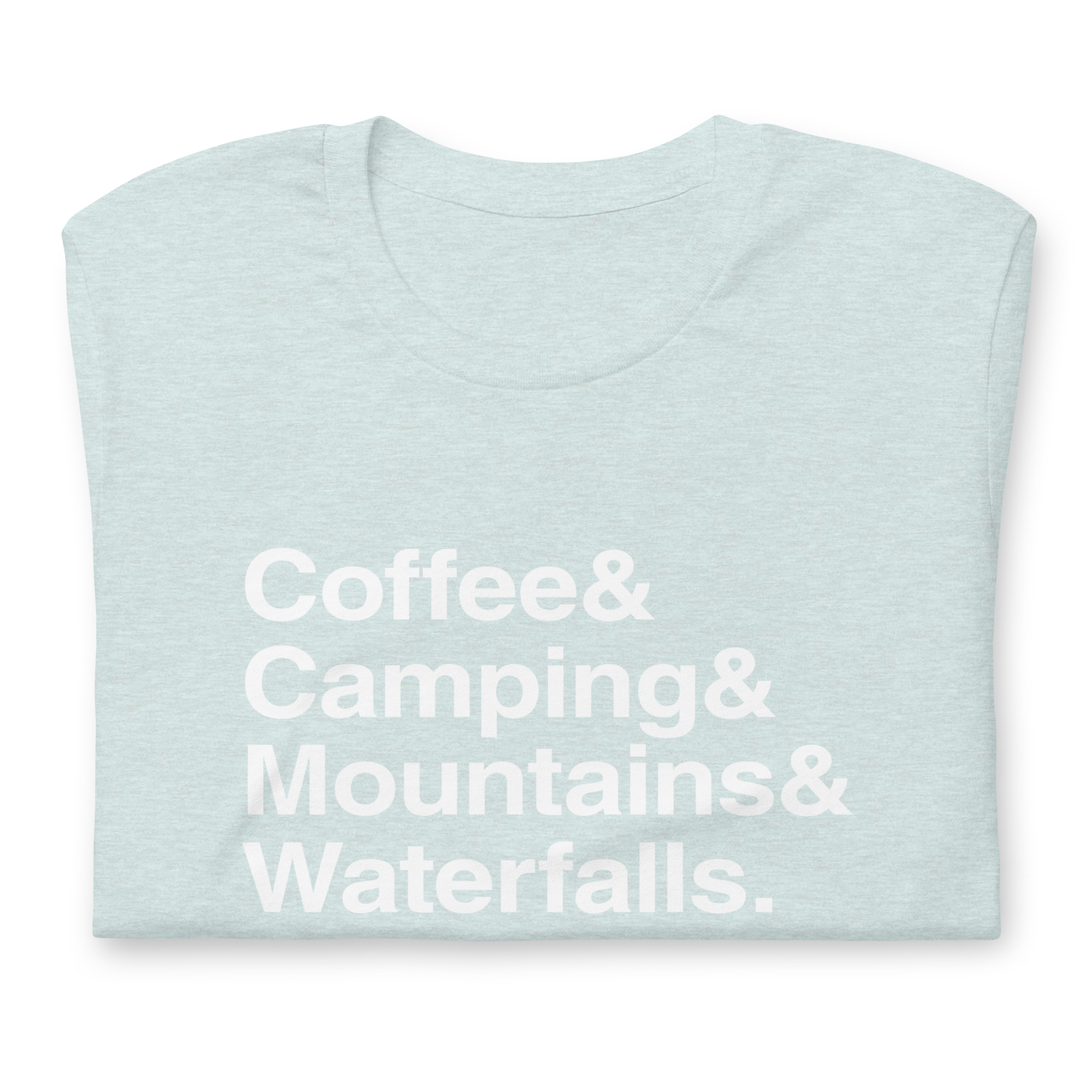 Coffee and Camping Waterfall Tee - Northwest Waterfalls